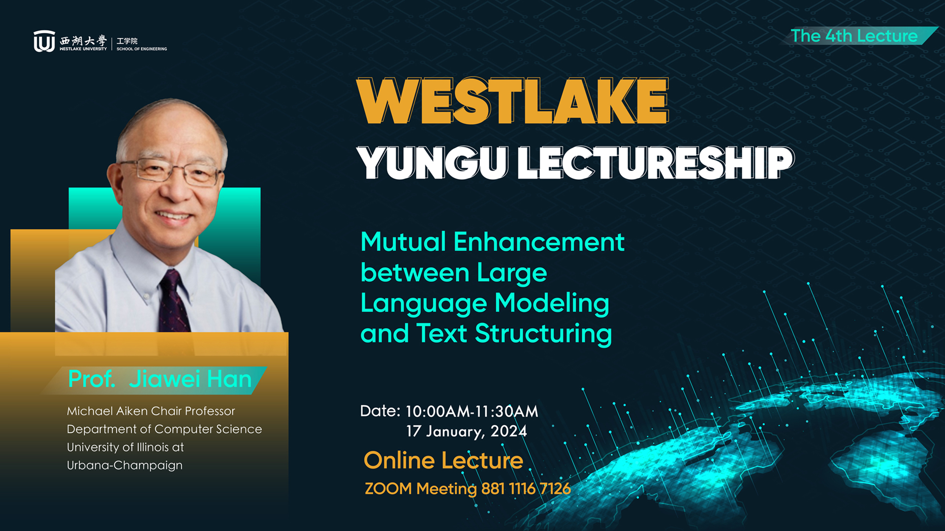 Prof. Jiawei Han Gives Lecture on Enhancing Large Language Models with ...